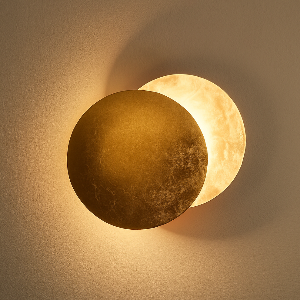 Applique Murale - Art Scandinave Moderne en forme d'éclipse. – Maison-Génie